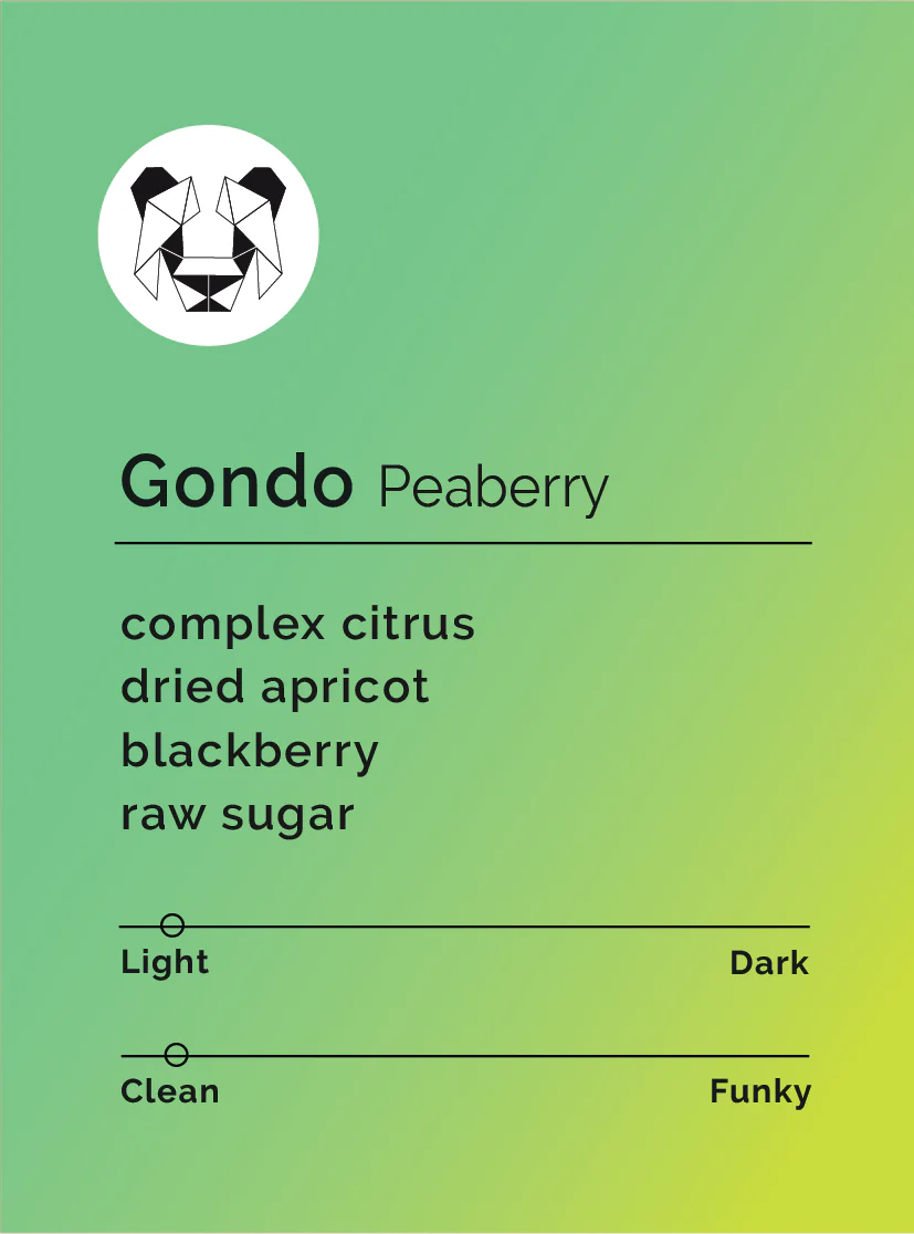 Black & White - Gondo, Washed Peaberry - Kenya – Sigma Coffee UK
